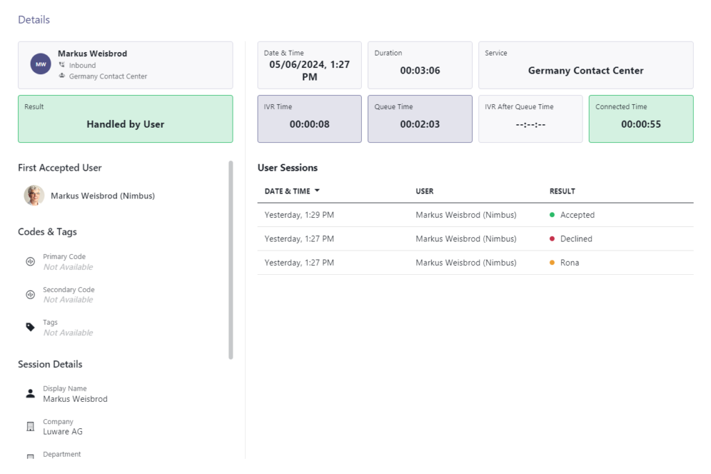 Improvements and New Features: Service Session Detail Pop, Blind ...