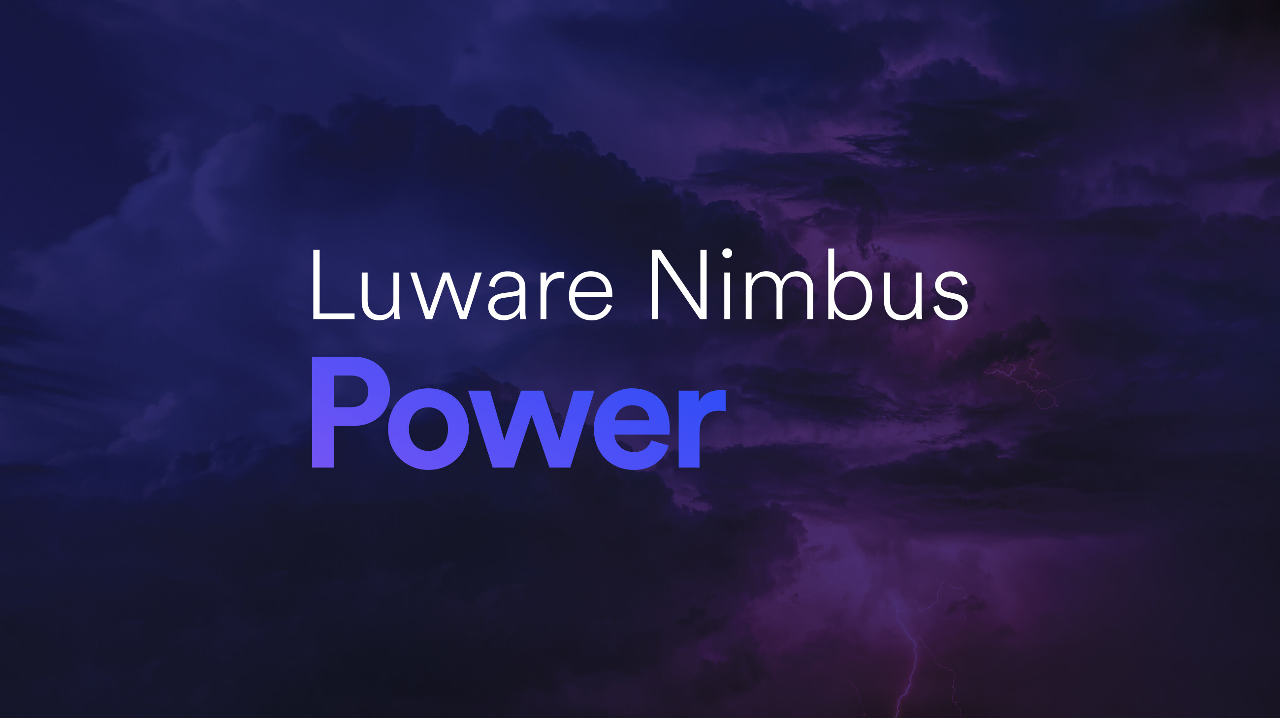 Wir stellen vor: Luware Nimbus Power